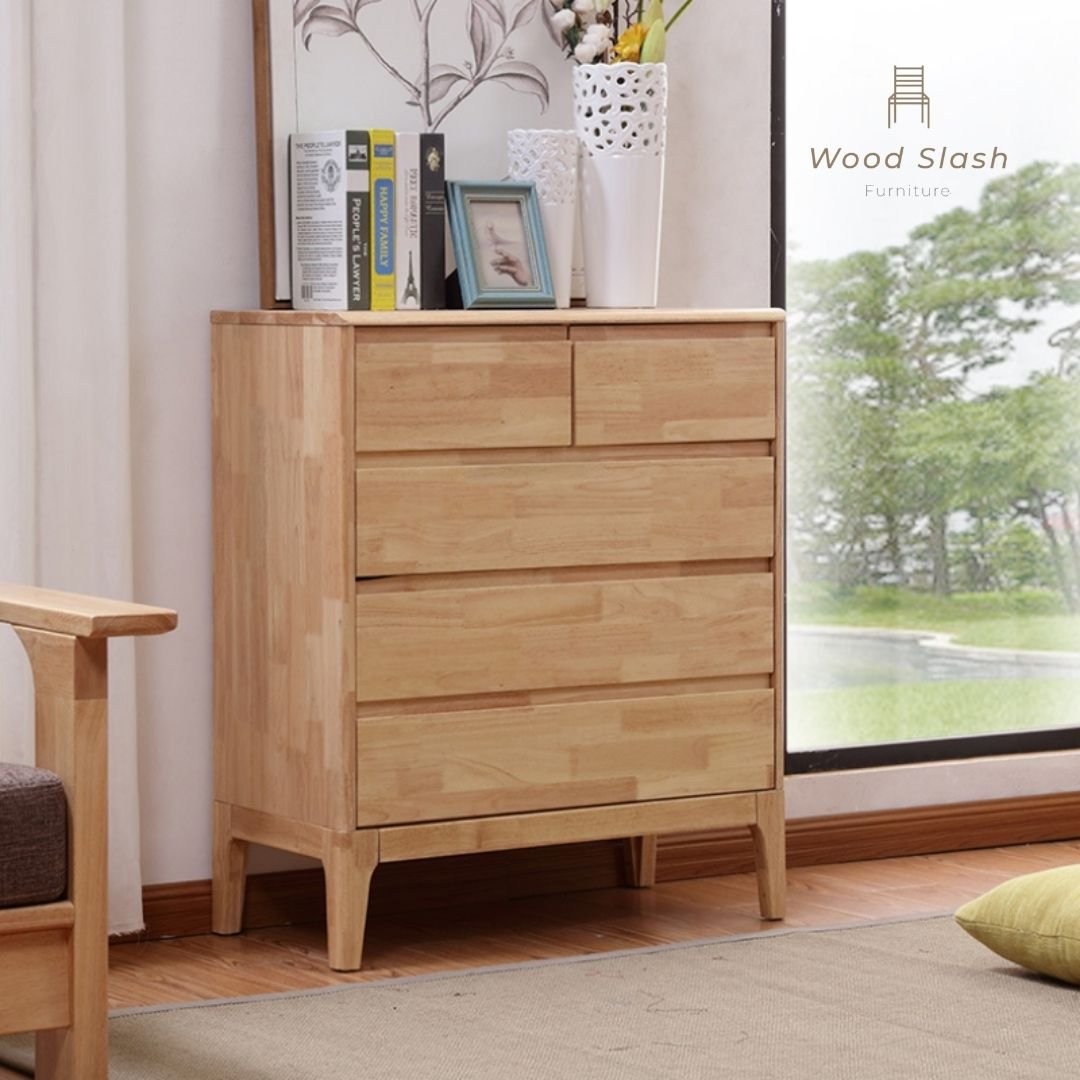 Wood Slash ตู้เก็บของ Akiko ไม้ยางพารา - woodslash