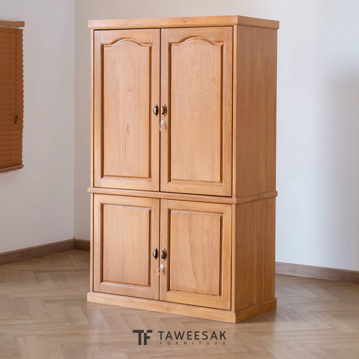 ตู้เสื้อผ้าไม้สักแท้ WD138