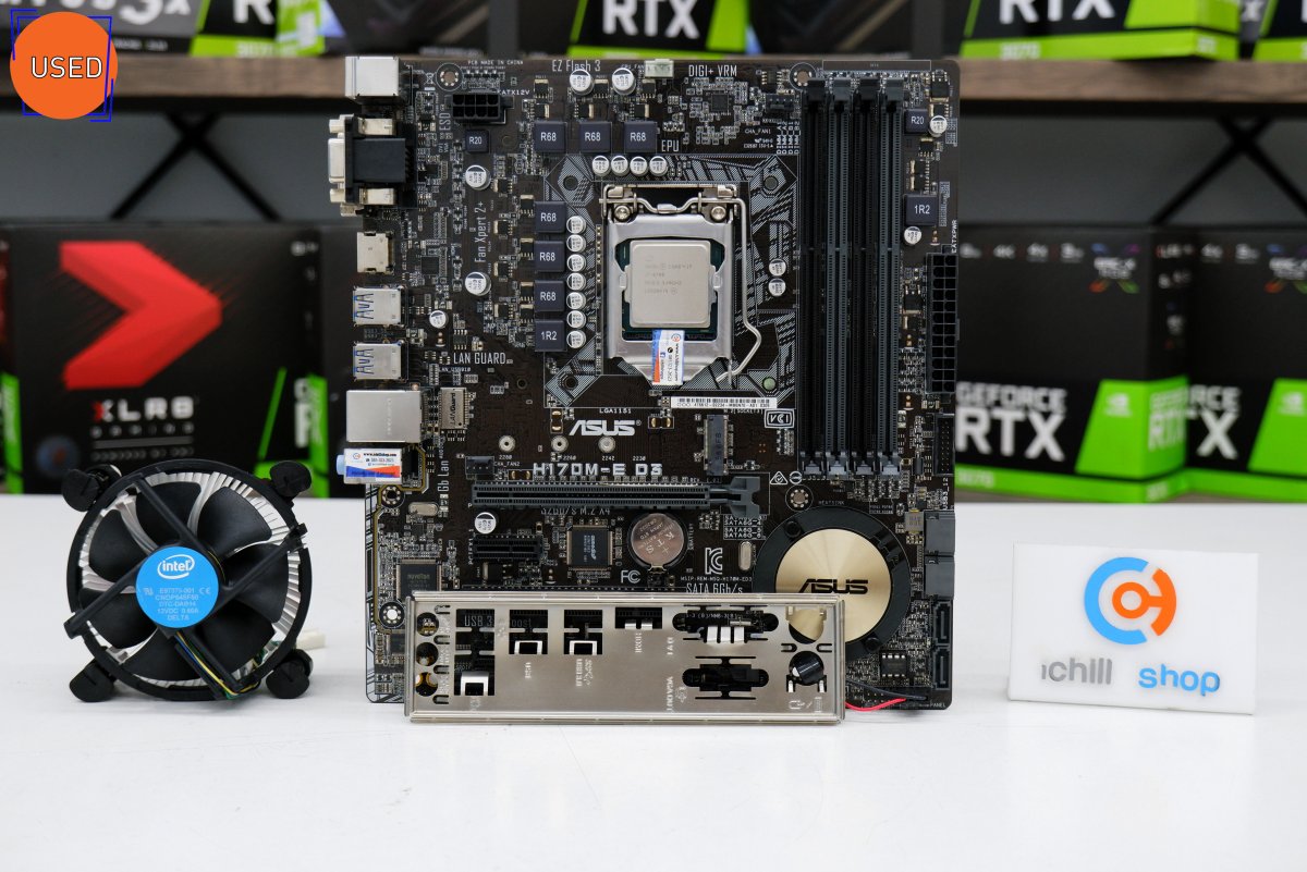 ชุดซีพียูพร้อมเมนบอร์ด CPU : INTEL CORE I7-6700 3.4 GHz MB : ASUS H170M ...