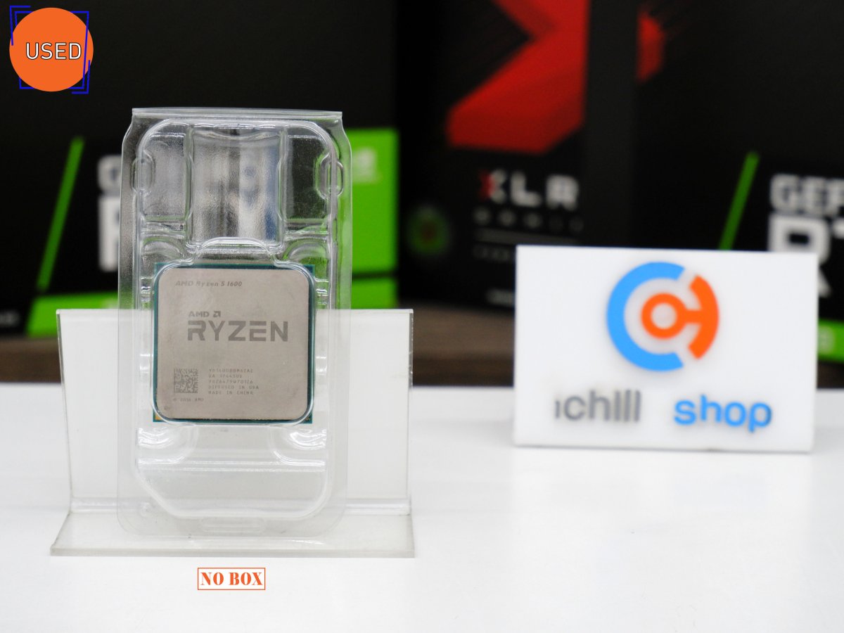 CPU (ซีพียู) AMD RYZEN 5 1600 3.2GHz NO BOX (ไม่มีซิงค์พัดลม) P11271
