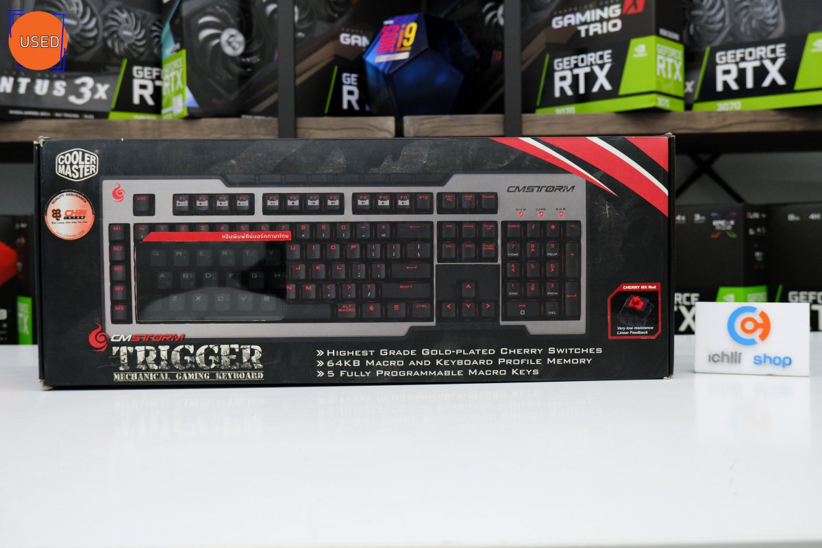 KEYBOARD (คีย์บอร์ด) COOLER MASTER CM STORM TRIGGER MECHANICAL GAMING ...