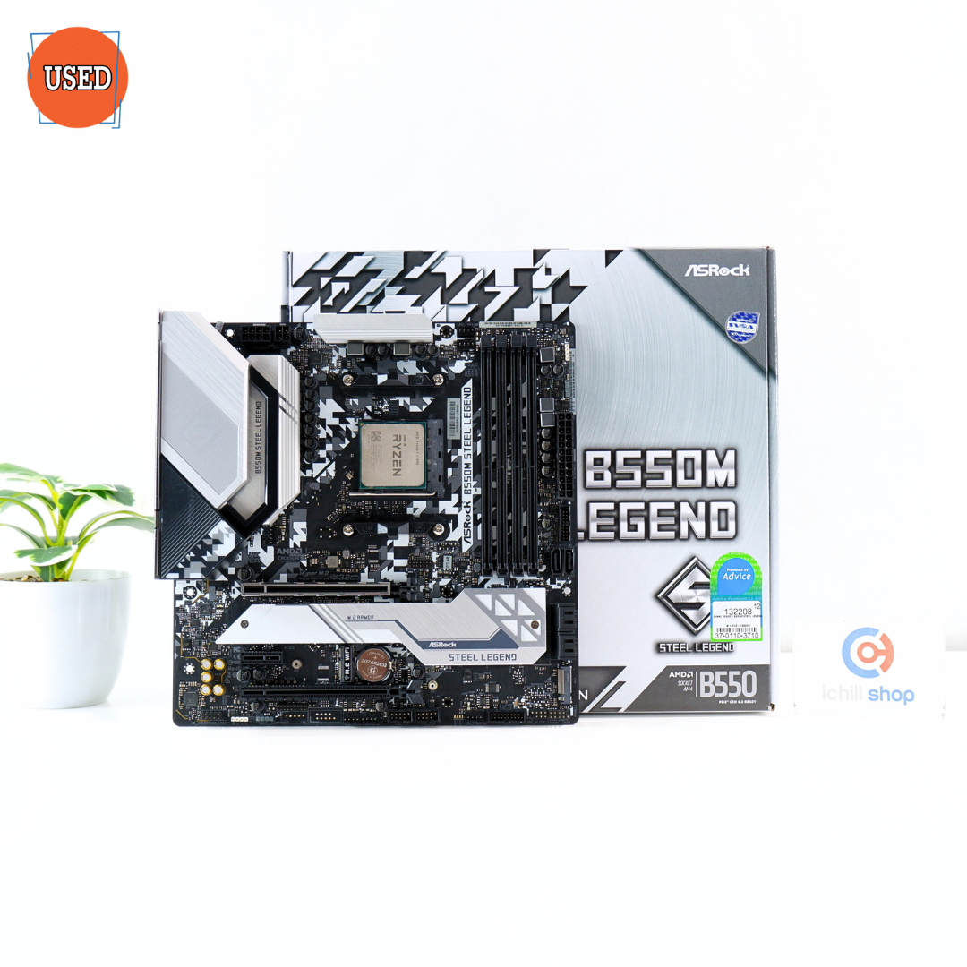 ชุดซีพียูพร้อมเมนบอร์ด CPU: AMD RYZEN 7 5700G + MB: ASROCK B550M STEEL ...