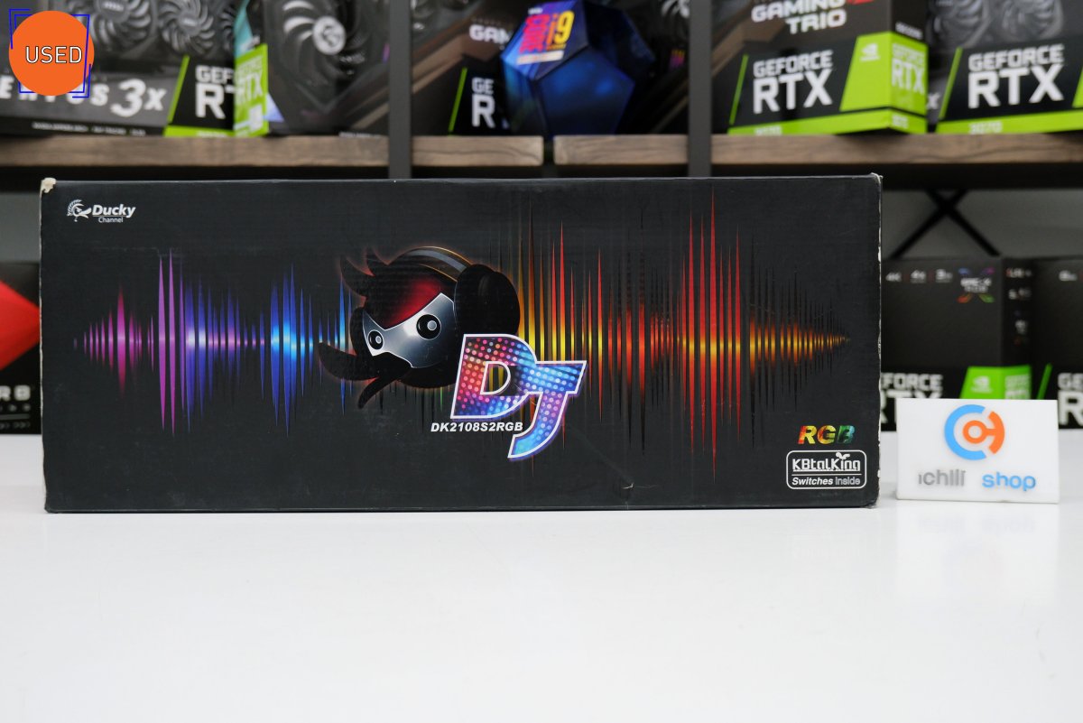 KEYBOARD (คีย์บอร์ด) DUCKY DJ DK2108S2RGB (BLUE SWITCH) (คีย์ EN) P11942