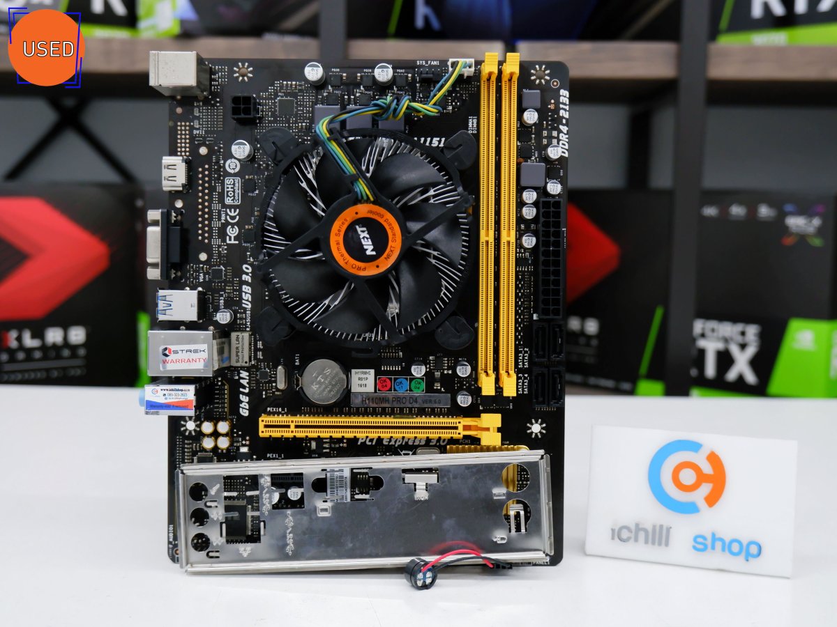 ชุดซีพียูพร้อมเมนบอร์ด CPU: INTEL CELERON G3900 2.8 GHZ+ MB: BIOSTAR H110MH PRO D4 NO BOX P12352 ...