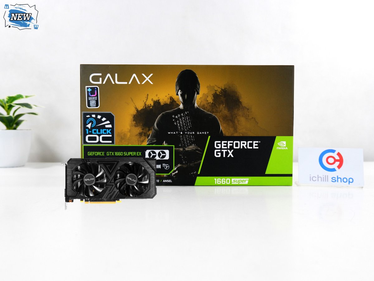 การ์ดจอ (VGA) GALAX GTX1660SUPER 6GB 2F EX 1-CLICK OC (ของใหม่) P12793