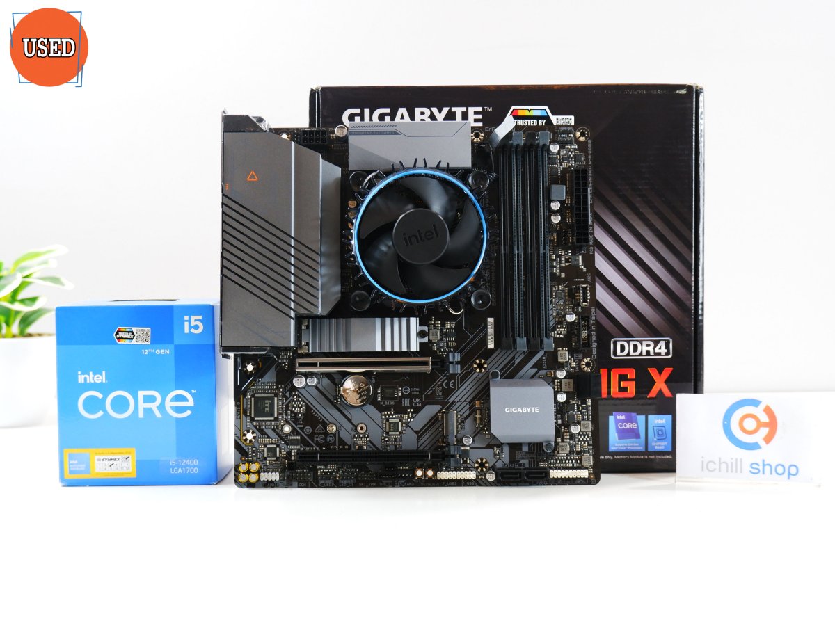 ชุดซีพียูพร้อมเมนบอร์ด CPU : INTEL CORE I5-12400 + MB : GIGABYTE B660M GAMING X DDR4 P13907 ...