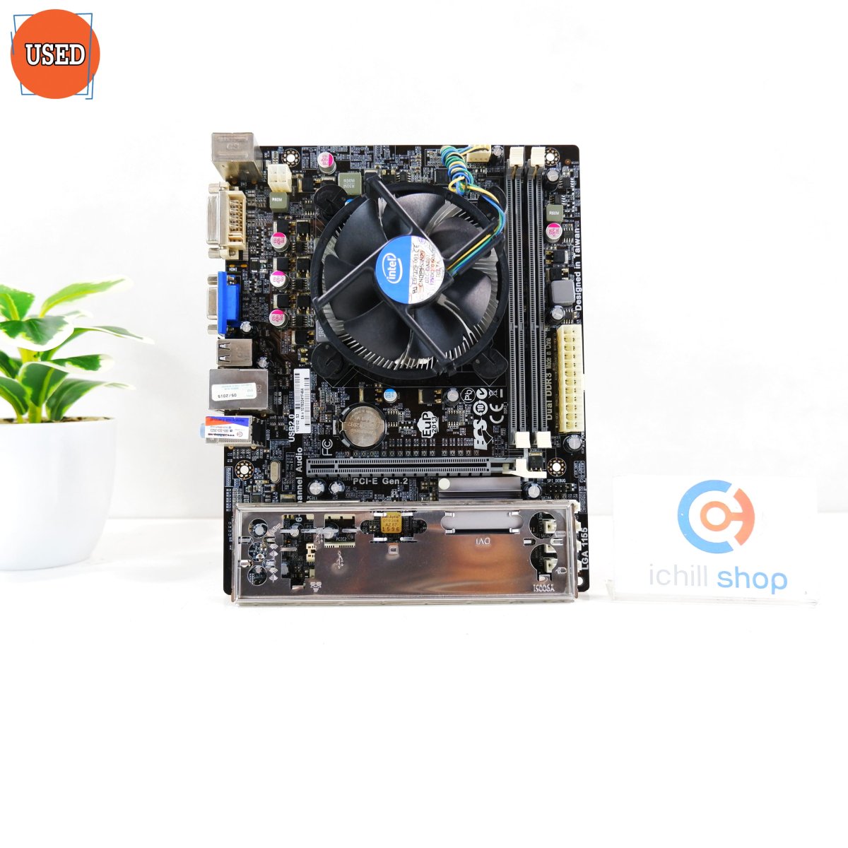 ชุดซีพียูพร้อมเมนบอร์ด CPU : INTEL PENTIUM G840 + MB : ECS H61H2-M2 P14266 - ichillshop