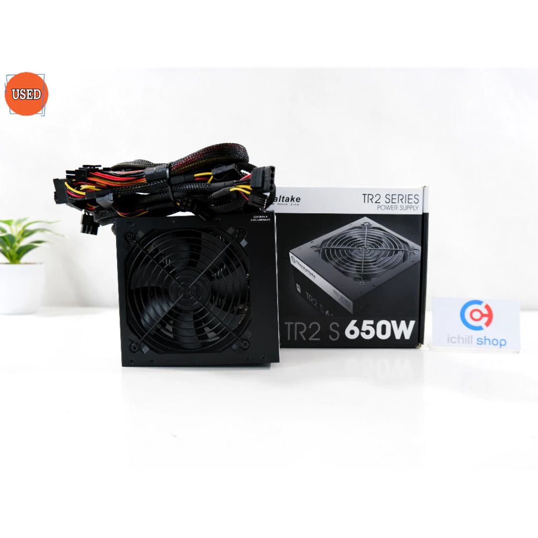 POWER SUPPLY (พาวเวอร์ซัพพลาย) THERMALTAKE TR2 S 650W (80 PLUS WHITE) P12977 - ichillshop