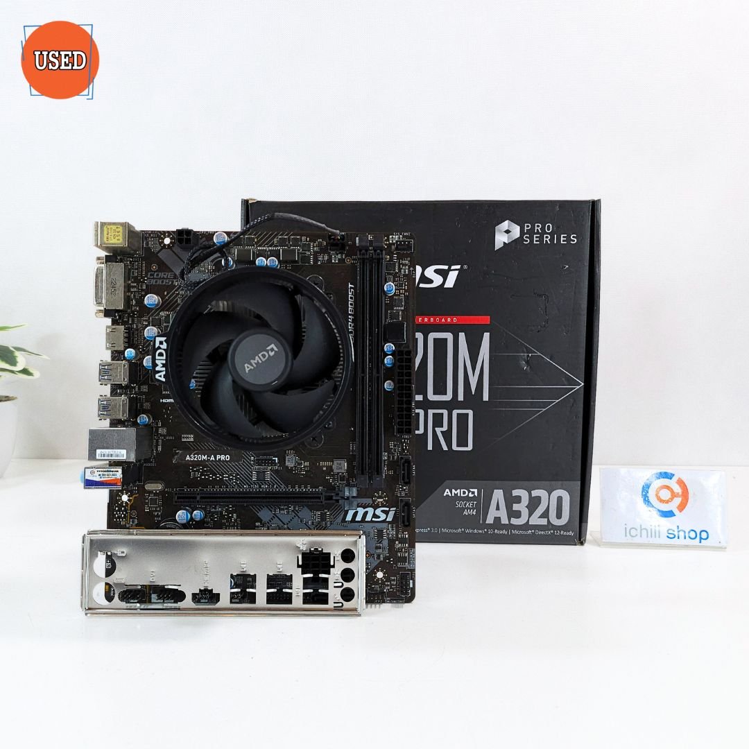 ชุดซีพียูพร้อมเมนบอร์ด CPU : AMD ATHLON 3000G + MB : MSI A320M-A PRO ...