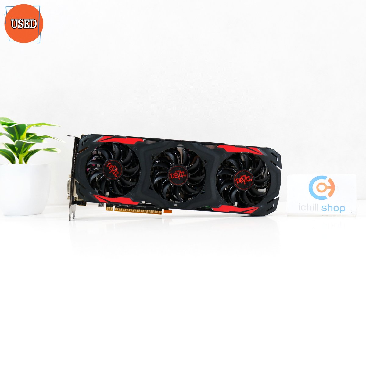 การ์ดจอ (VGA) POWER COLOR RED DEVIL RX570 4GB 3F OC P13920