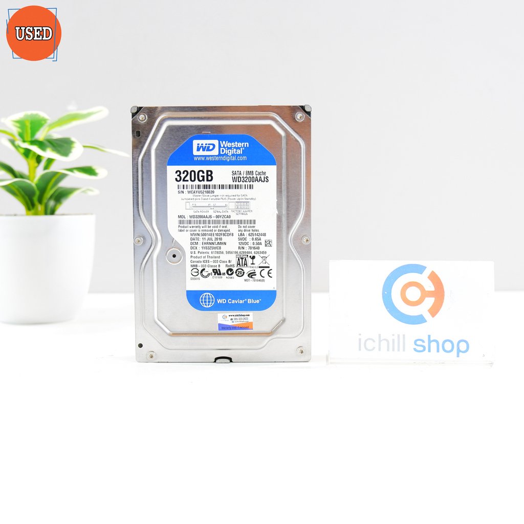HDD (ฮาร์ดดิสก์) WD BLUE (WD3200AAJS) 320GB P14234 - ichillshop