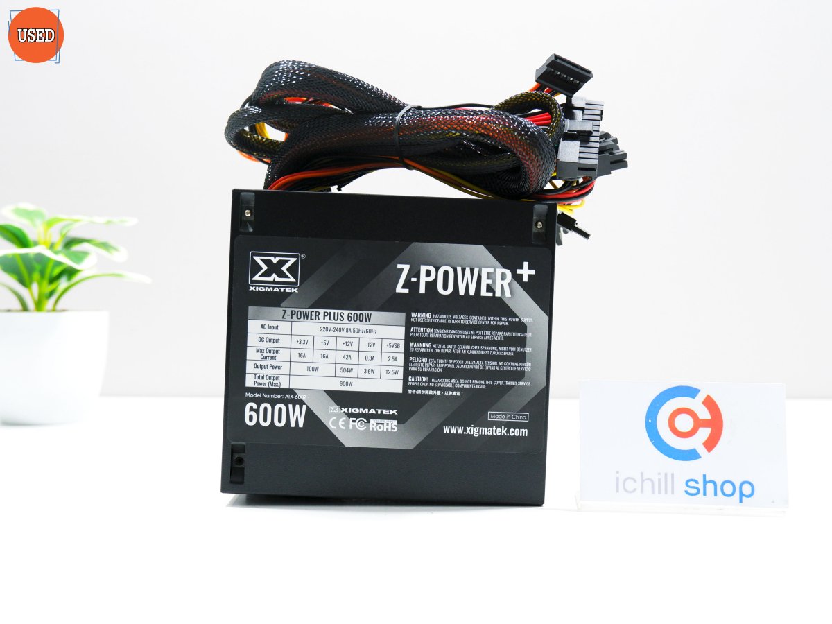 POWER SUPPLY (พาวเวอร์ซัพพลาย) XIGMATEK Z-POWER BLACK 600W P13657
