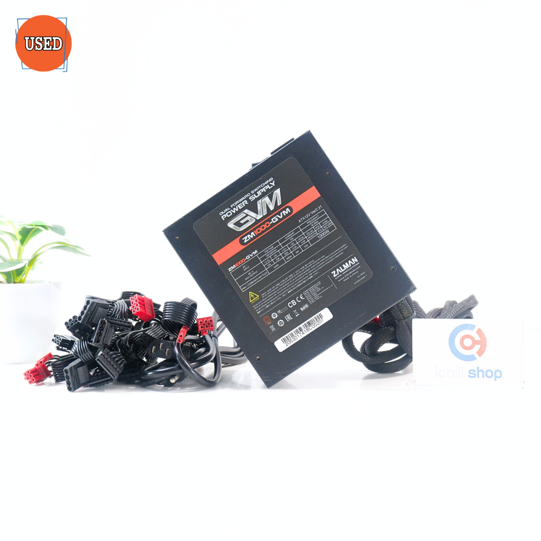 POWER SUPPLY (พาวเวอร์ซัพพลาย) ZALMAN ZM1000-GVM 1000W (80 PLUS BRONZE ...