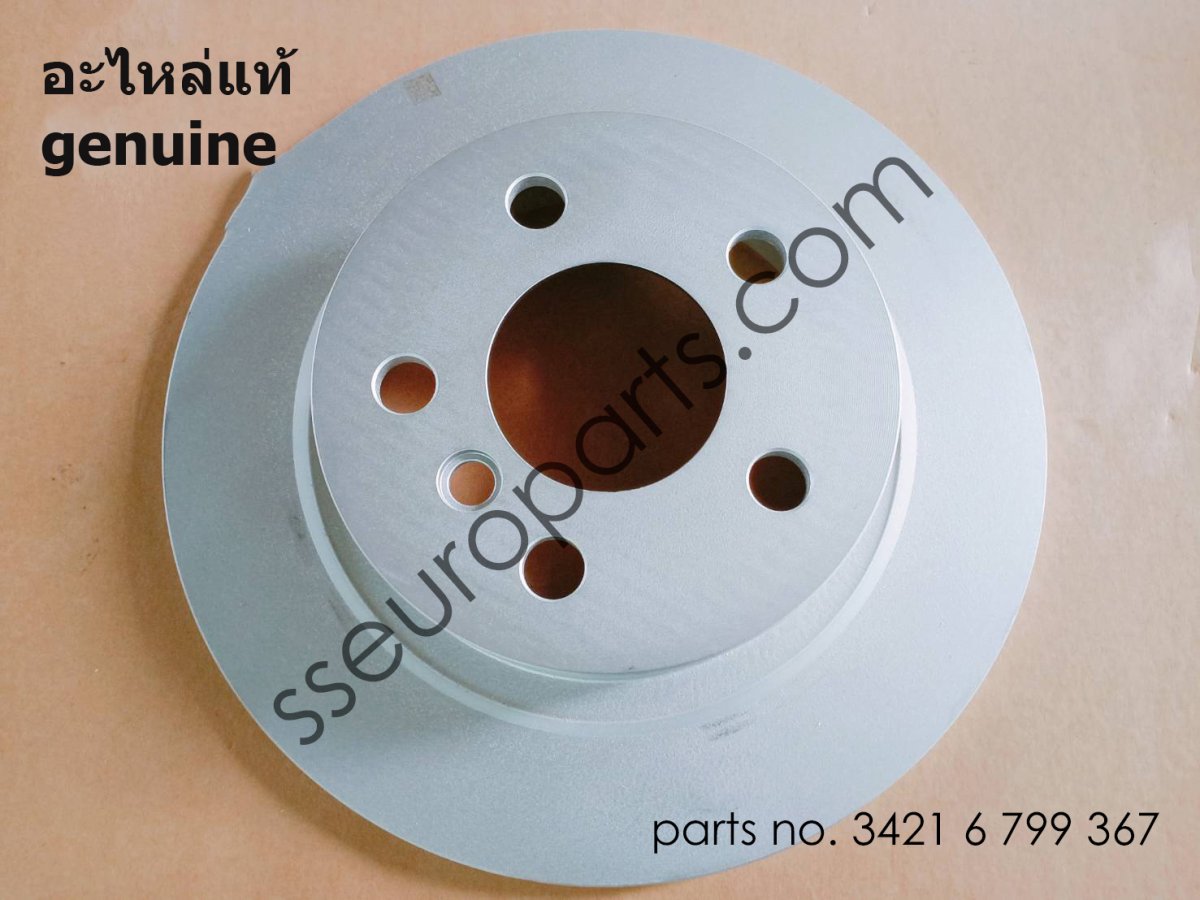 จานเบรค ด้านหลัง หมายเลขชิ้นส่วน: 34216799367 6799367 - sseuroparts
