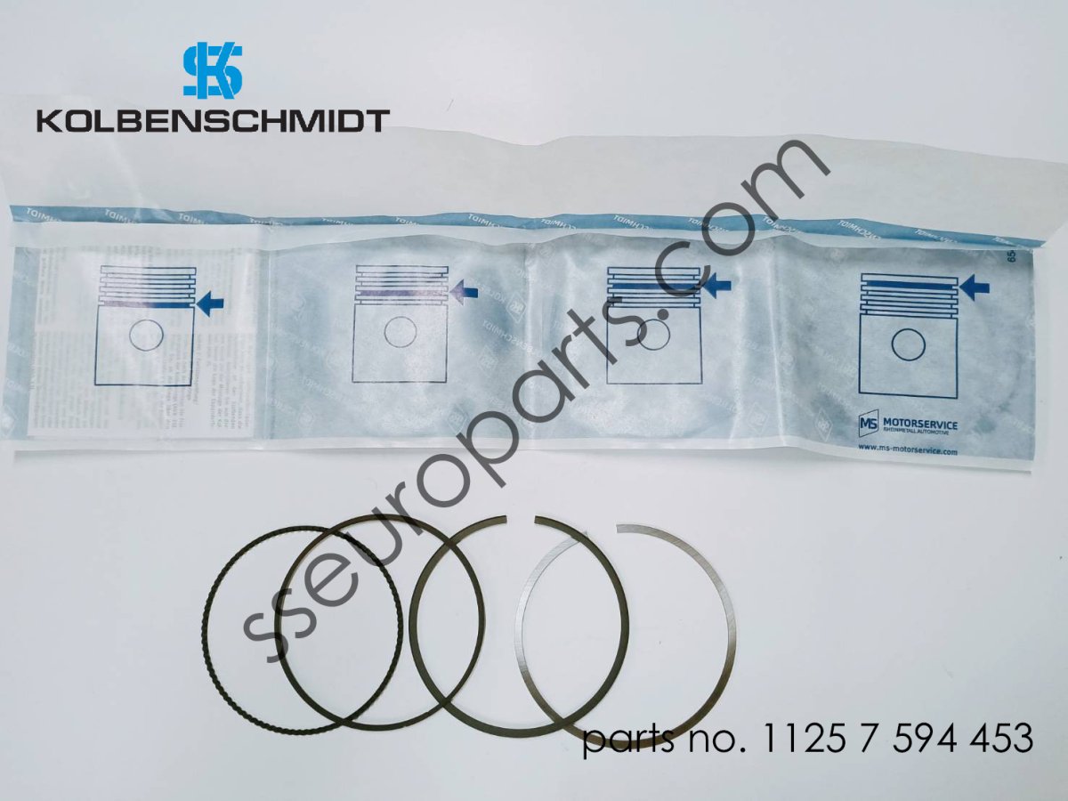 ชุดซ่อมแหวนลูกสูบ หมายเลขชิ้นส่วน: 11257594453 7594453 KOLBENSCHMIDT ...
