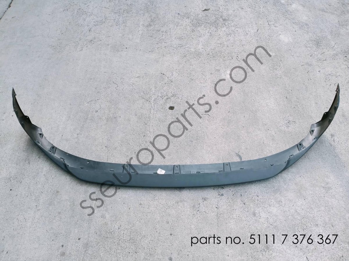 สปอยเลอร์ Black Band, ด้านหน้า หมายเลขชิ้นส่วน: 51117376367 7376367 ...