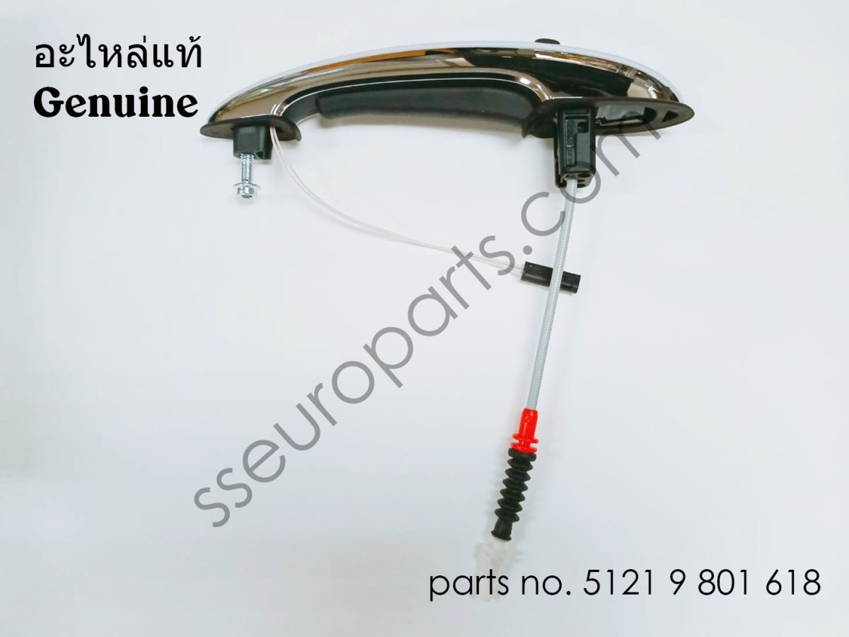 มือจับประตูด้านนอก, ด้านหน้า หมายเลขชิ้นส่วน: 51219801618 9801618 MINI ...