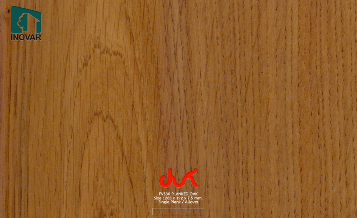 พื้นไม้ลามิเนต FV330 INOVAR 7.50 mm. - laminatethai