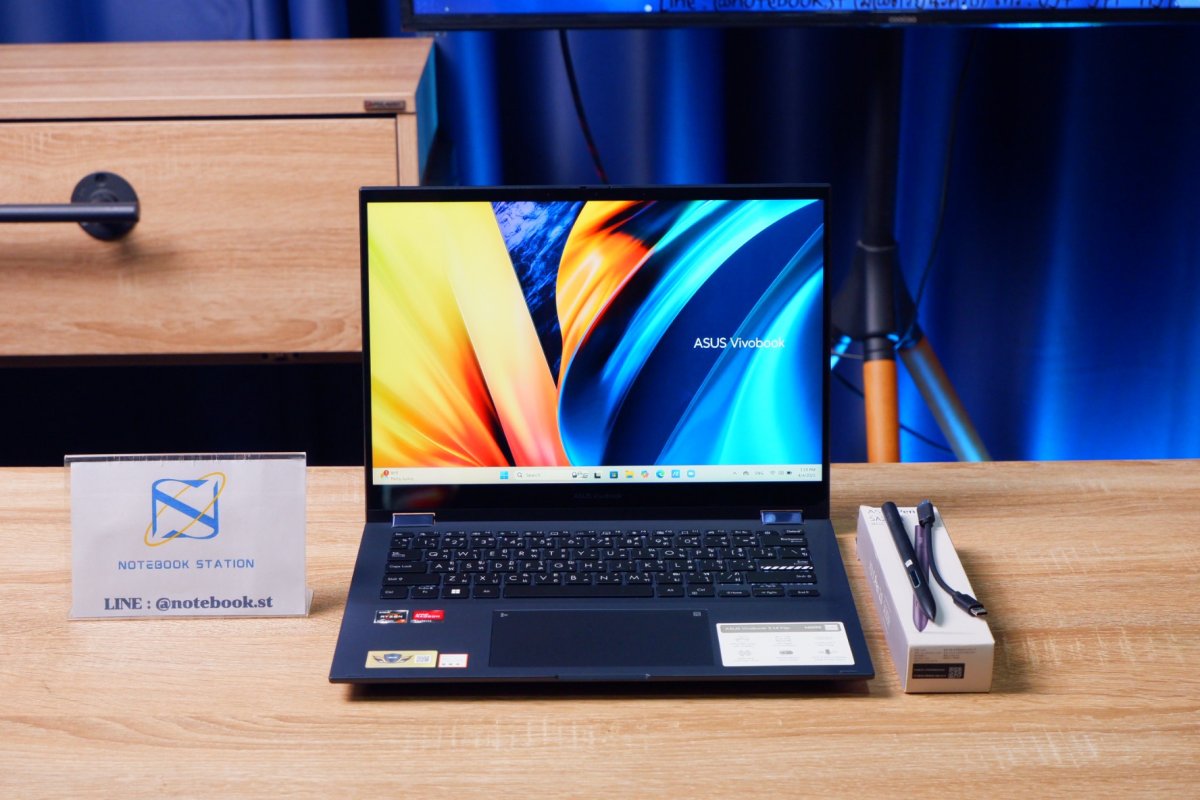 ASUS VIVOBOOK S 14 FLIP 2in1 สเปคสูง Ryzen7-5800H Ram16 SSD256 14 นิ้ว ...