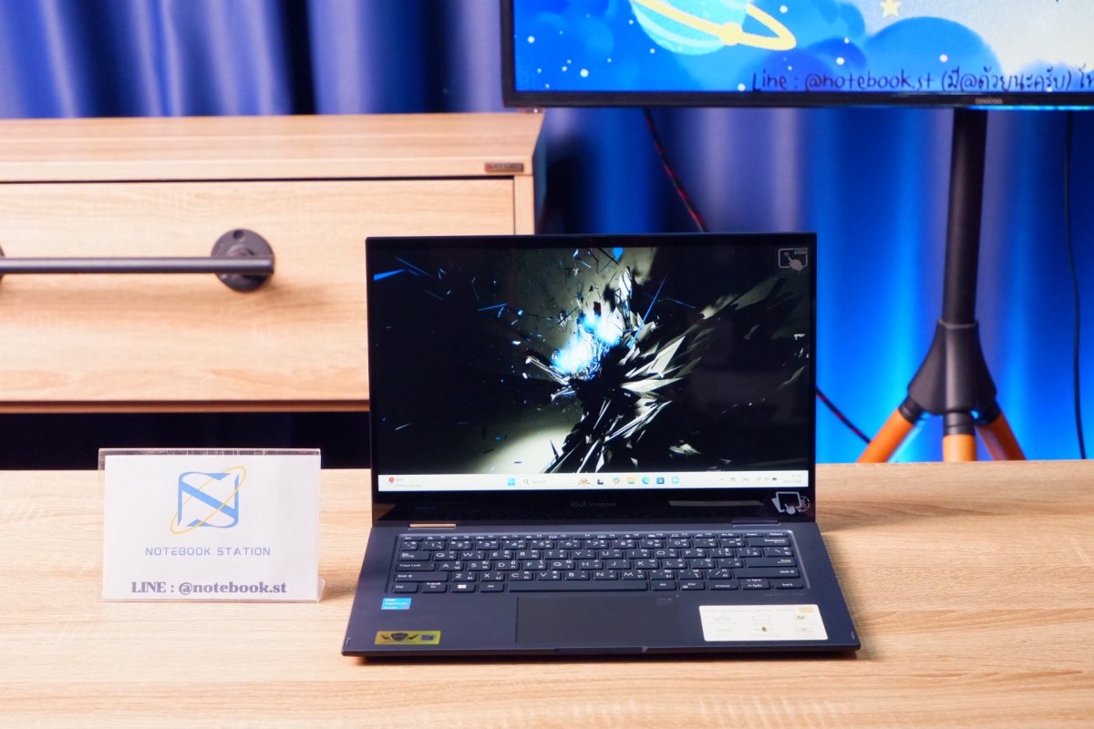 Asus Vivobook Go 14 Flip Ram4 SSD512 14" Full HD หน้าจอทัชสกรีนหมุนได้360องศา สเปคดี เครื่องบาง ...