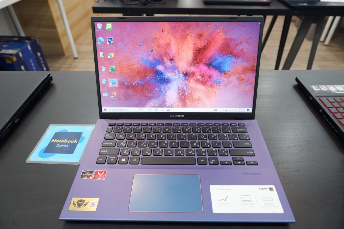 Asus vivobook Ryzen5-3500U SSD128 จอ14 Full HD ราคาเพียง 7,990.-