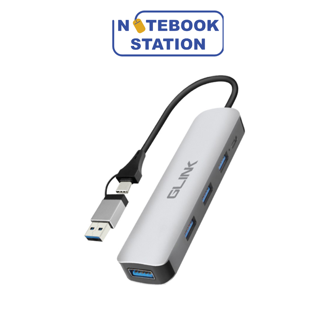 GLINK GL050 USB TYPE-C/USB3.0 HUB 4port+USB-C 1port ราคา 290 ...