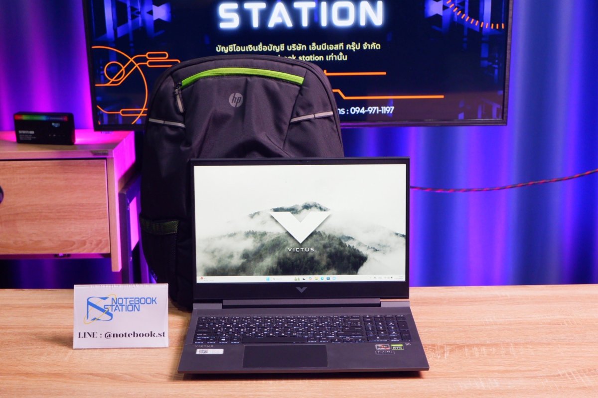 HP Victus Gaming 16 Ryzen7-5800H RTX-3060(6GB) Ram16 SSD512 จอ 16.1 ...