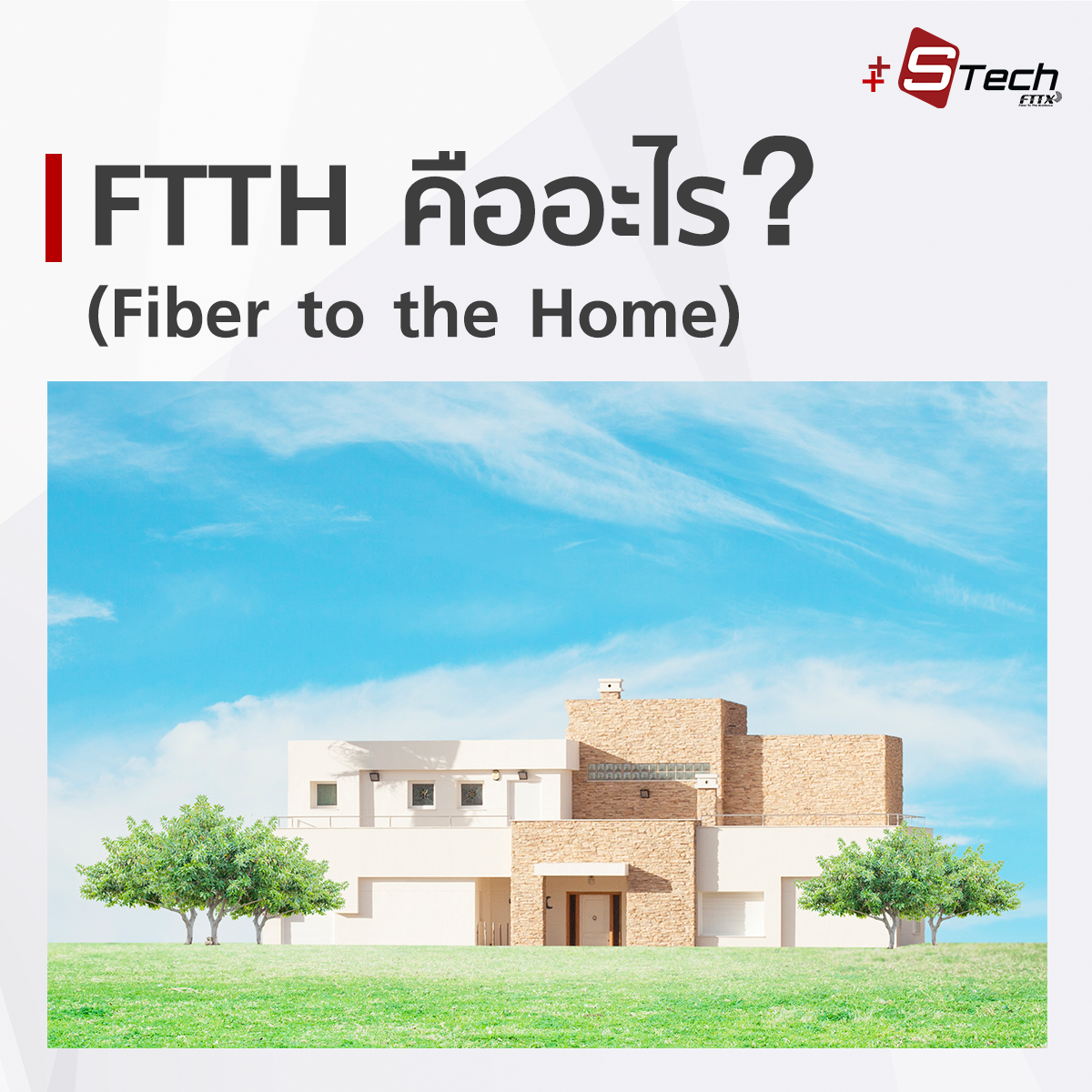 FTTH คืออะไร? - stechfttx
