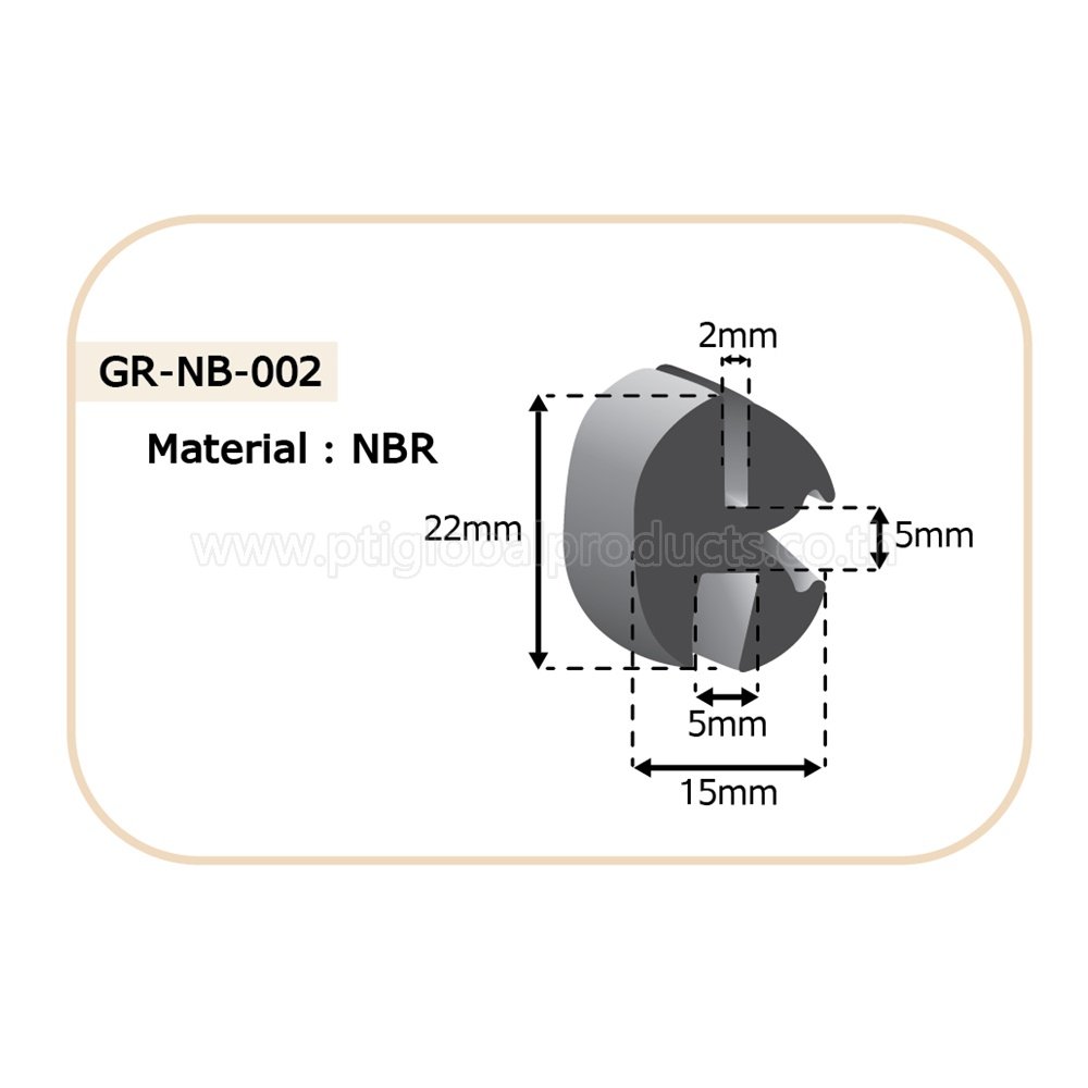 ซีลยางขอบหน้าต่าง ทนน้ำมัน GR-NB-002 Tel:0926568846