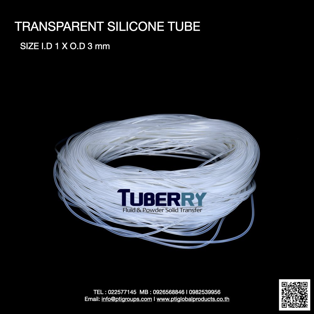 ท่อยางซิลิโคนI.D1XO.D3 mm
