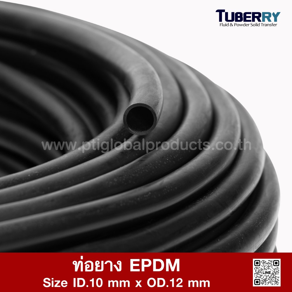 EPDM Rubber Tubing ID.10 x OD.12 mm