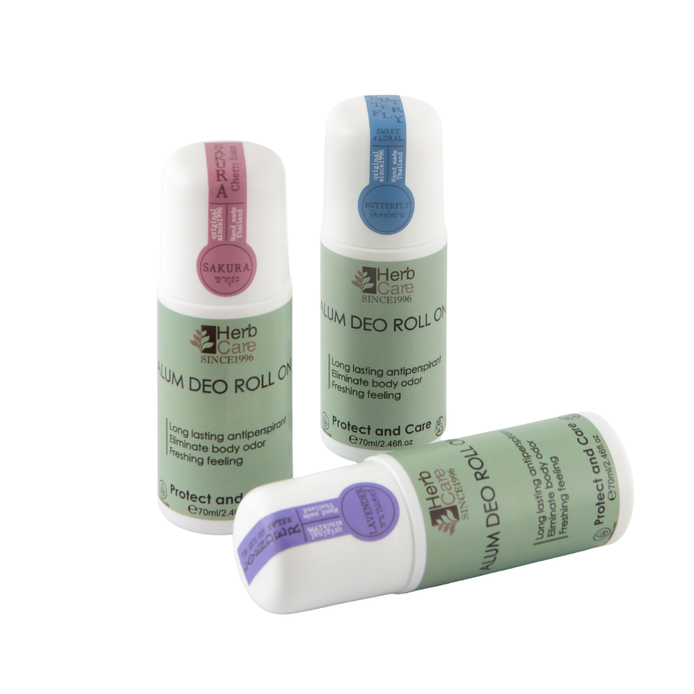 Deo roll on - Deodorant roller Alum Deodorant Herb Care Thailand