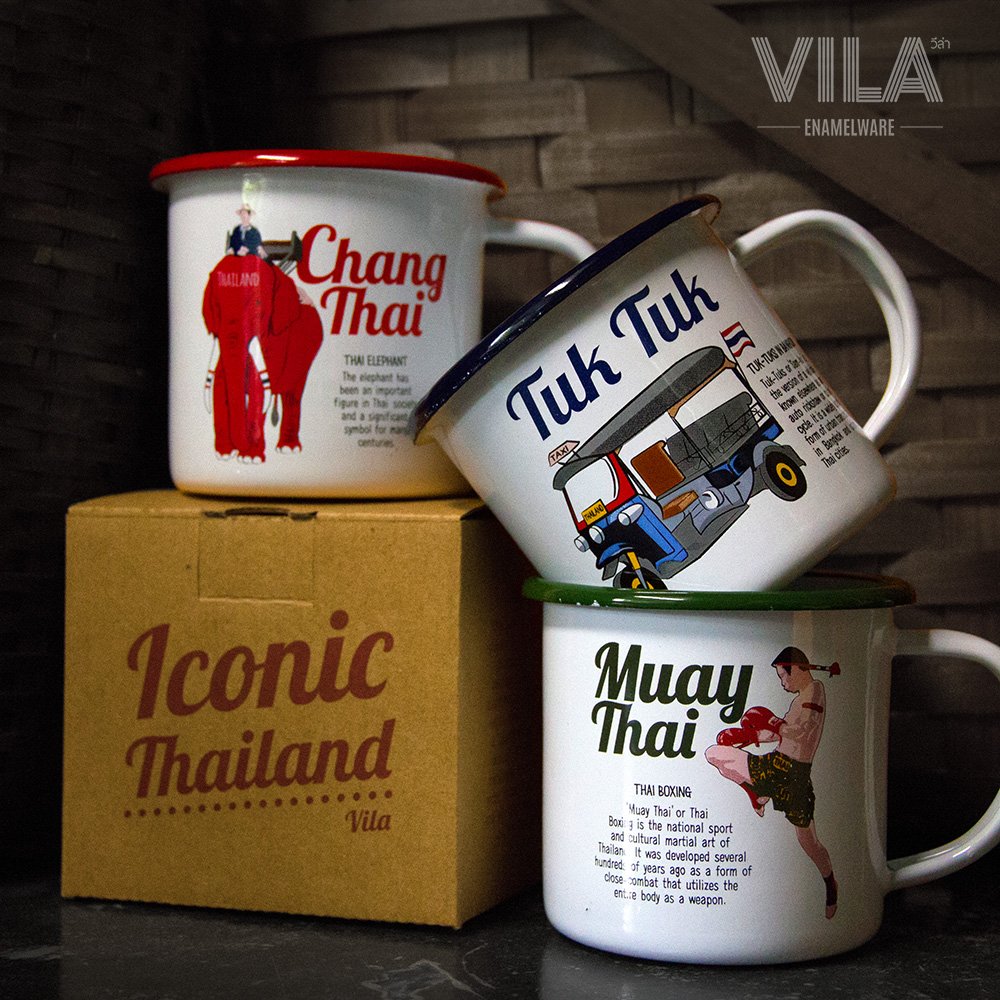 THE ICONIC THAI-Enamel Mug - shoppersshelter-shop