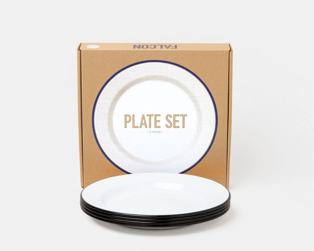 Falcon Plate Set-Coal Black (Set of 4)