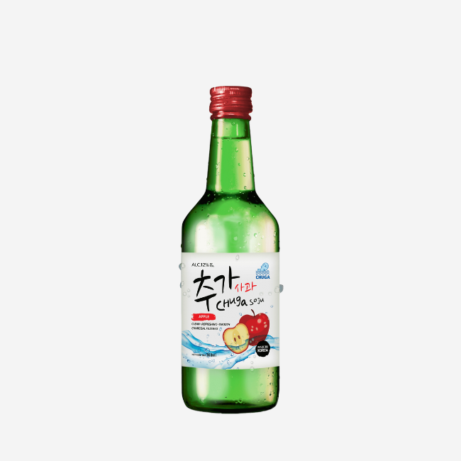 Chuga Apple Soju 360ml | โซจูเกาหลีรสแอปเปิล หอมสดชื่น