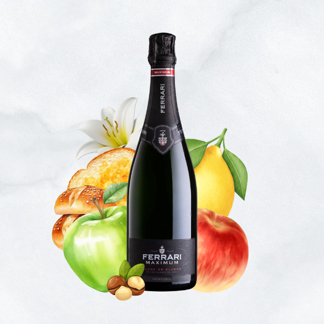 Ferrari Maximum Brut Blanc de Blancs DOC 750ml – สปาร์กลิงอิตาลี