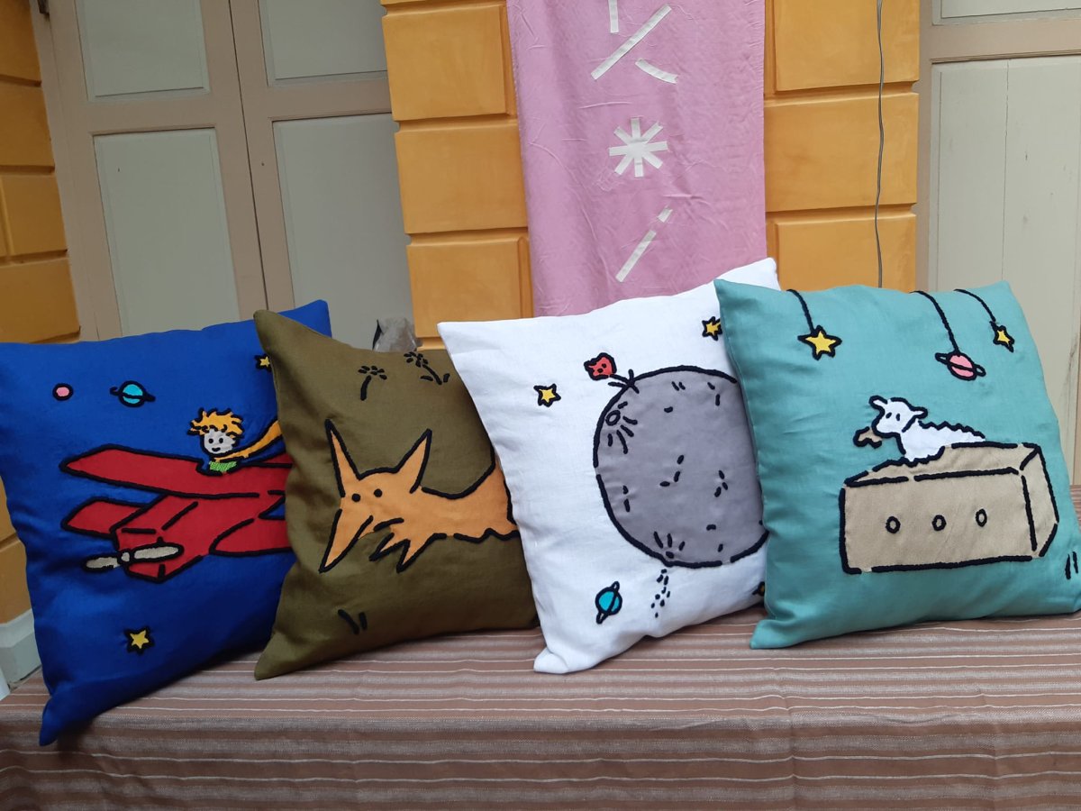 ปลอกหมอน Hand made เจ้าชายน้อย The Little Prince ขนาด 50x50 cm ...