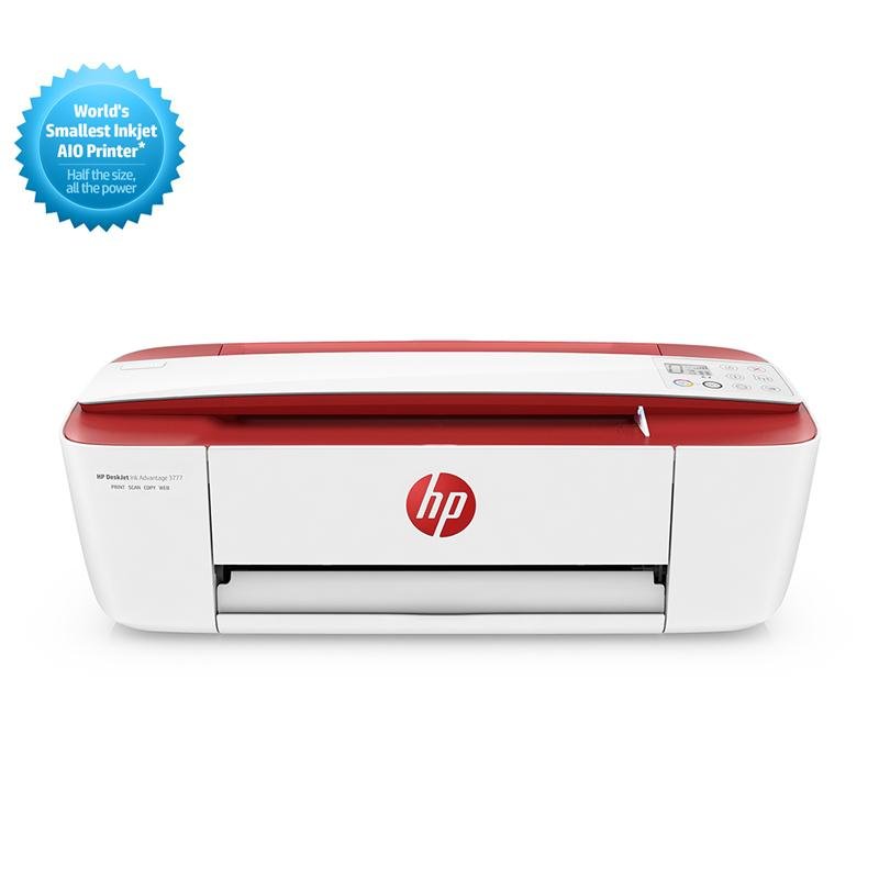 มัลติฟังก์ชั่นอิงค์เจ็ทแดง HP DeskJet Ink Advantage 3777 - printerbkk