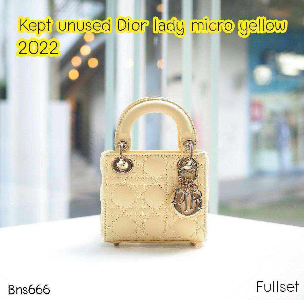 Dior LADY MICRO YELLOW 2022