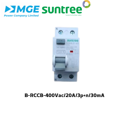 B-RCCB-400Vac/20A/3p+n/30mA - mgepower