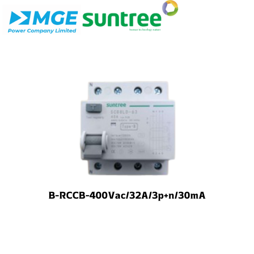 B-RCCB-400Vac/32A/3p+n/30mA - mgepower