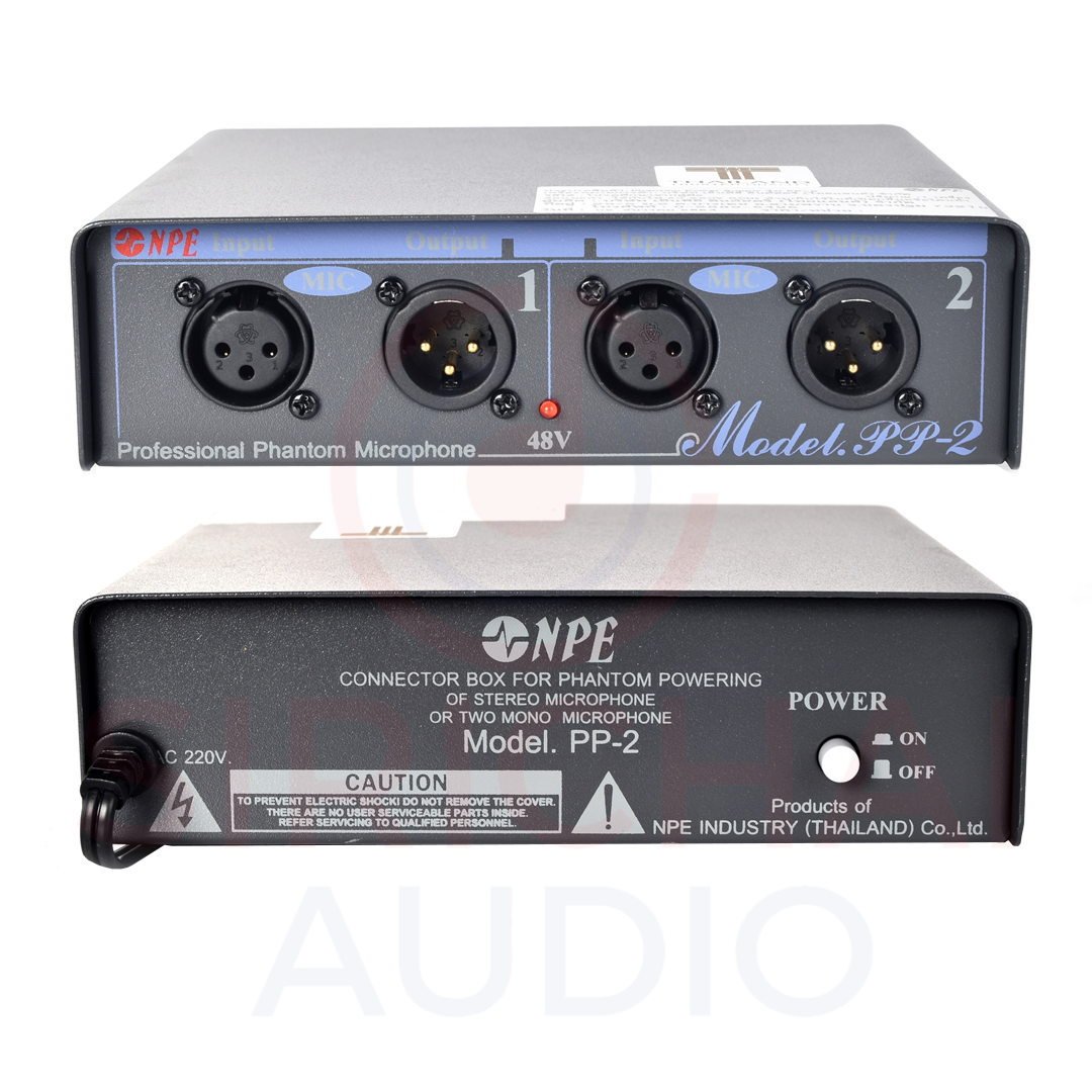 Phantom Power Supply NPE รุ่น PP2 - sirichaiaudio