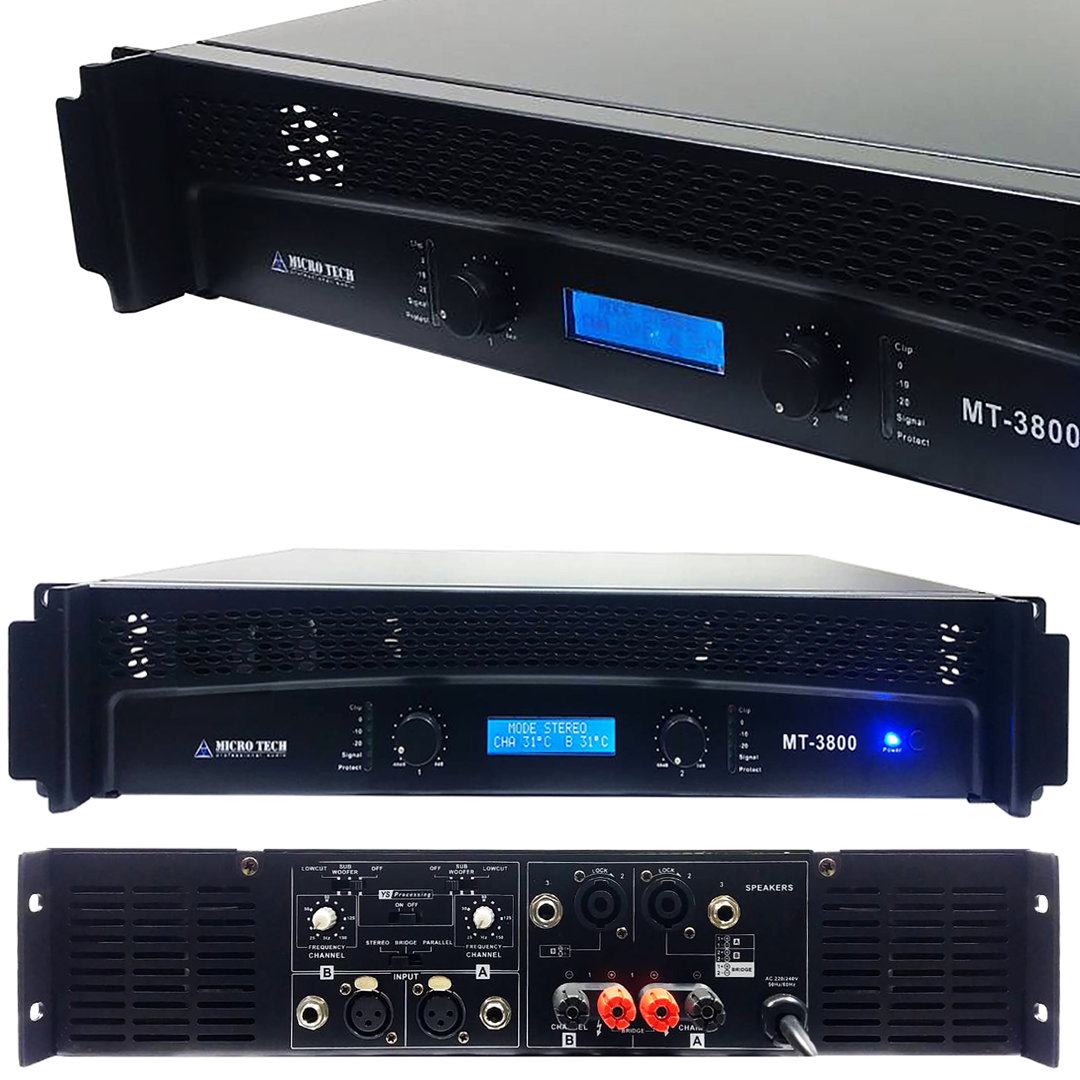 เพาเวอร์แอมป์ MICROTECH รุ่น MT3800