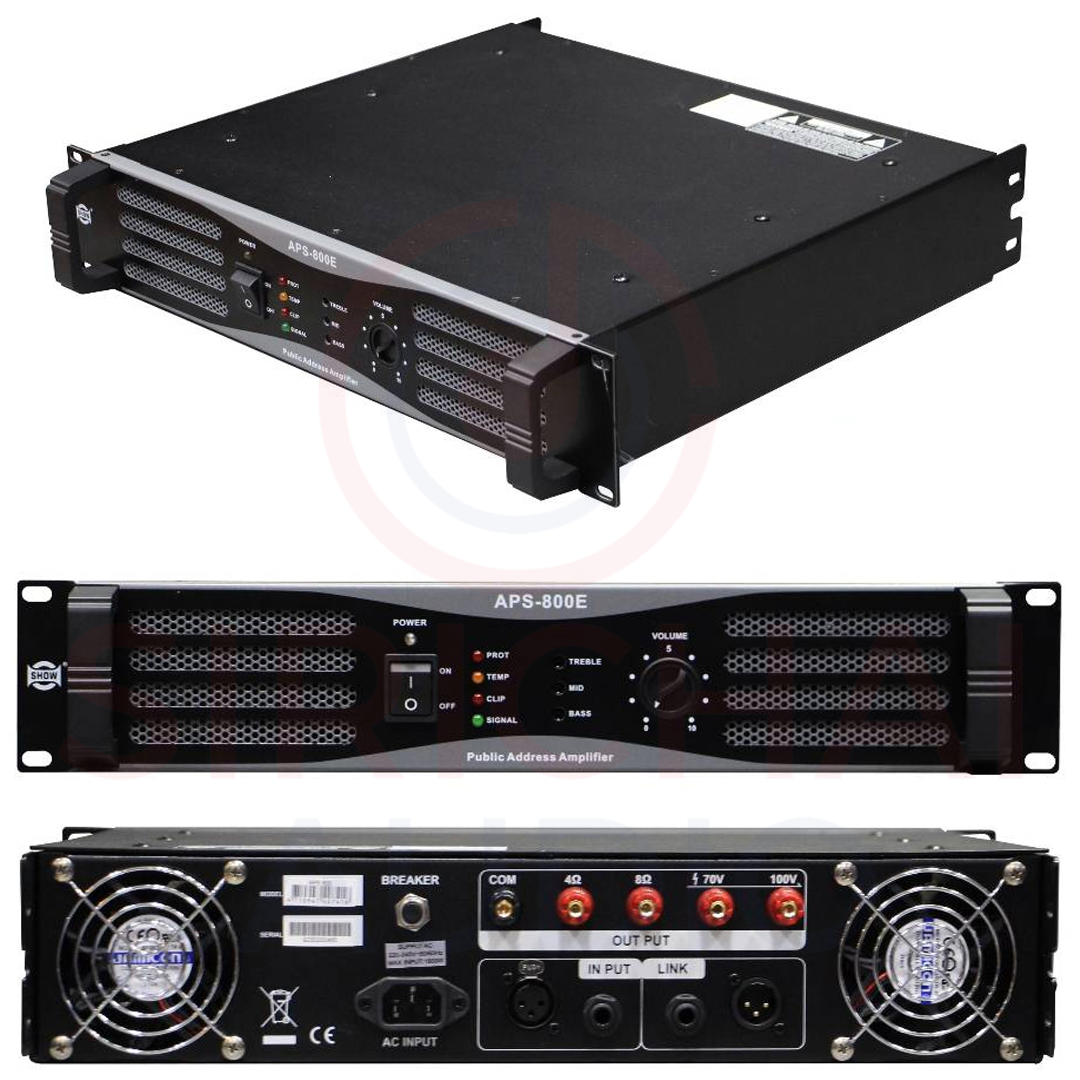 เครื่องขยายเสียง SHOW รุ่น APS-800E (ลายน์100V)