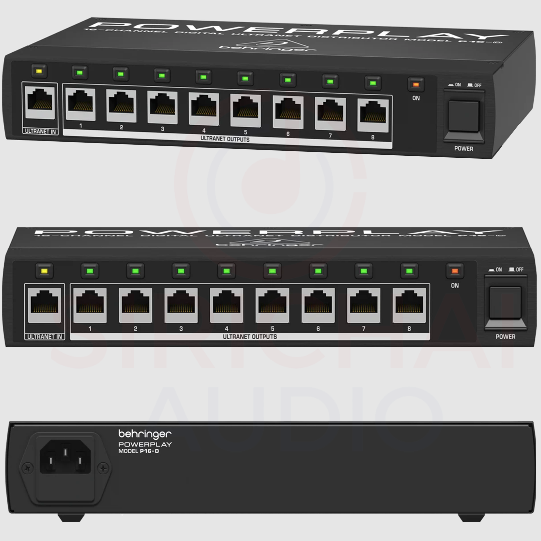 ULTRANET BEHRINGER ดิจิตอล POWERPLAY สเตจบ๊อกซ์ P16D - sirichaiaudio