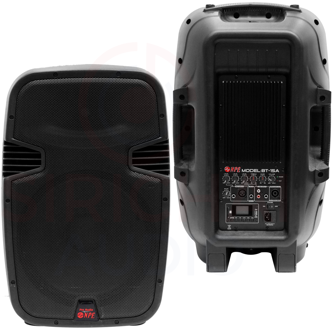 ตู้ลำโพงACTIVE 15นิ้ว NPE รุ่น BT15A ขยายเสียงต่อได้อีก1ใบ AMP BT-15A - sirichaiaudio