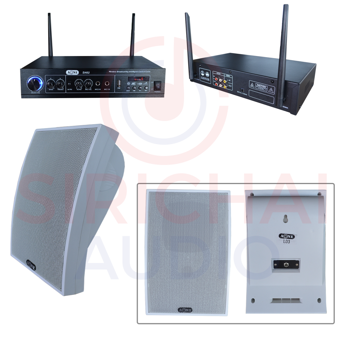 ชุดไร้สาย A-ONE รุ่น SH03 + L03