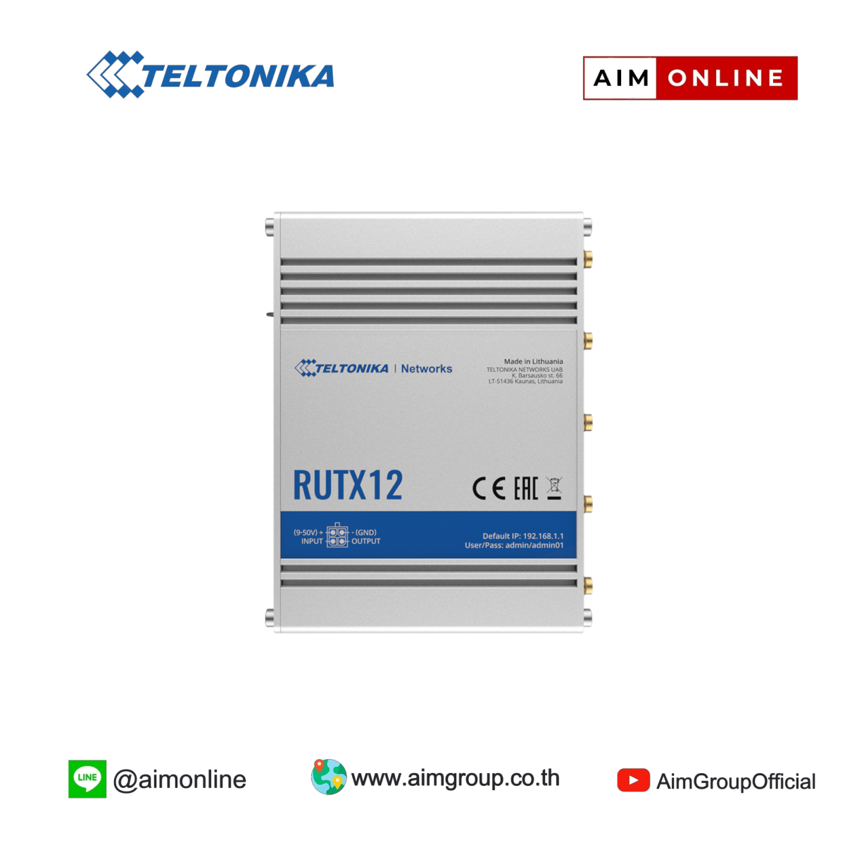 RUTX120 4G Dual LTE CAT 6 ราคาโปรโมชั่น 22,300.-