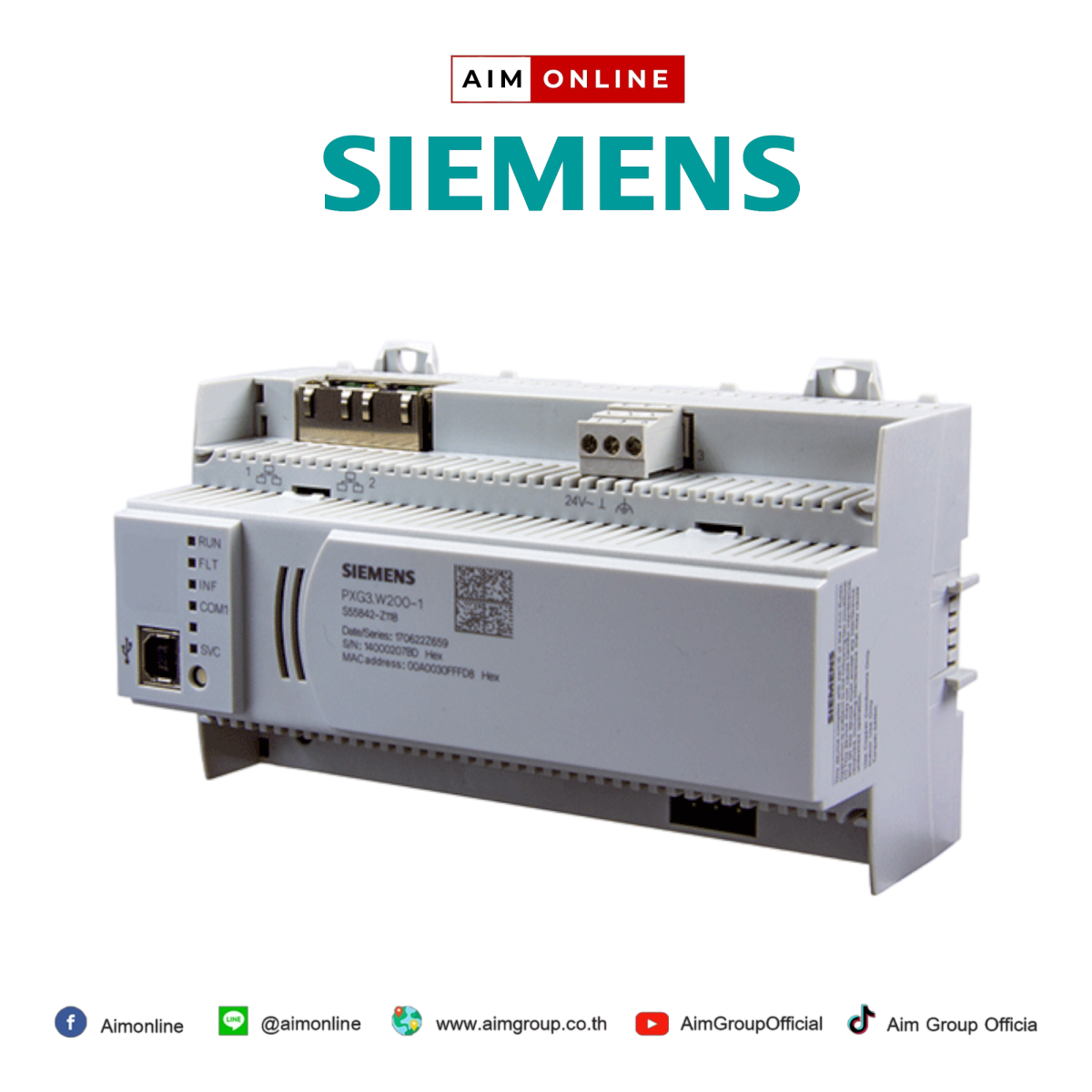 PXG3.W200-1 BACnet/IP Web interface with extended