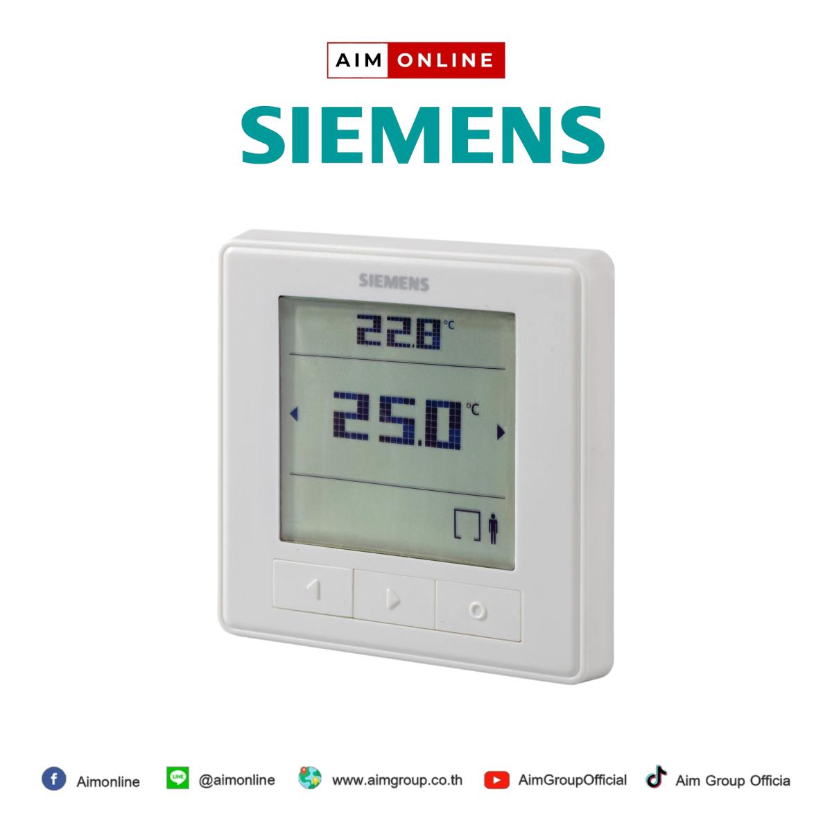 QMX1.M34H Room unit for DXR1 room automation stations